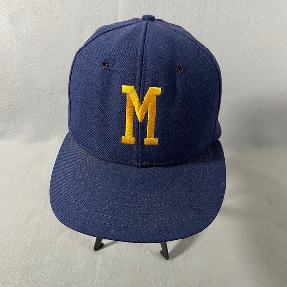 Delong | Accessories | Vintage Michigan University U Of M Hat Cap Blue ...